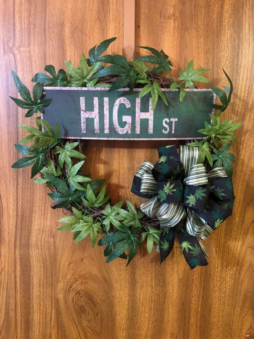 Weed Marijuana Cannabis High St. Wreath - Etsy