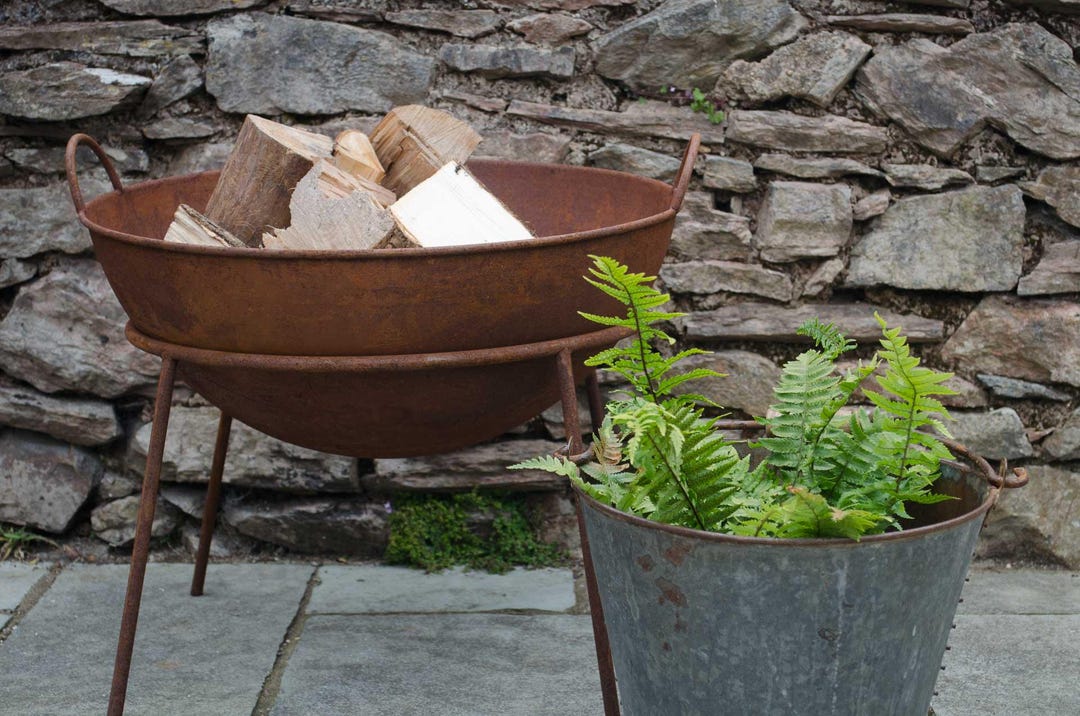 Reclaimed Rust Corten Fire Pits 3 Sizes - Etsy
