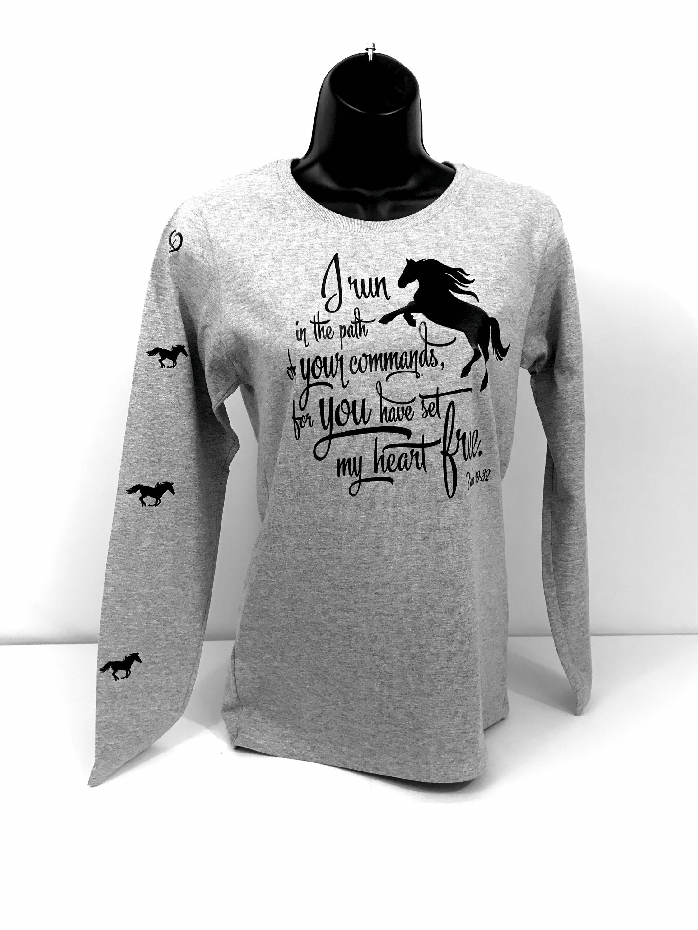 Girls Long Sleeve Horse Shirt - Etsy