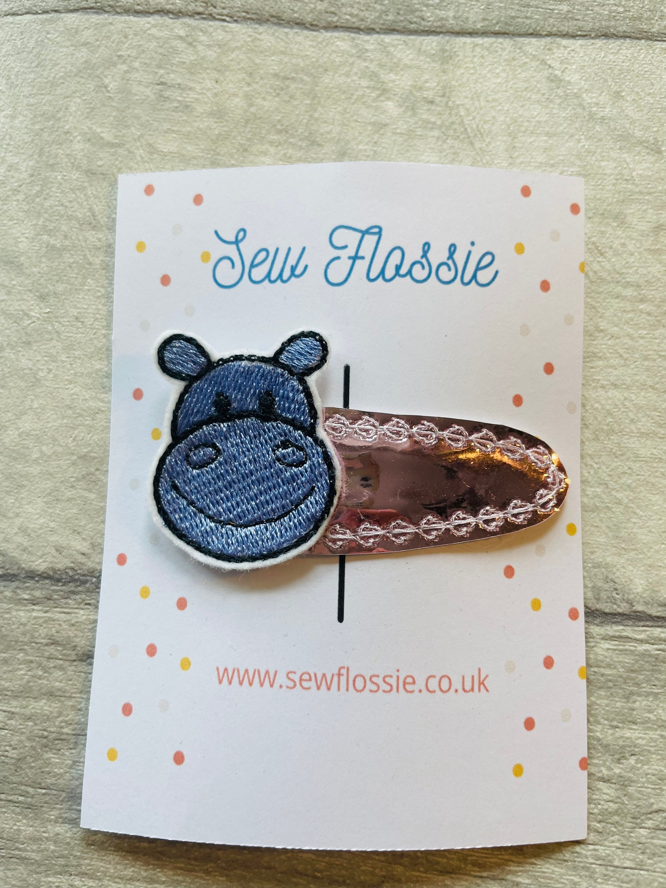 Animal Hair Clip Embroidered Hair Clip Cute Hair Clip Girly - Etsy