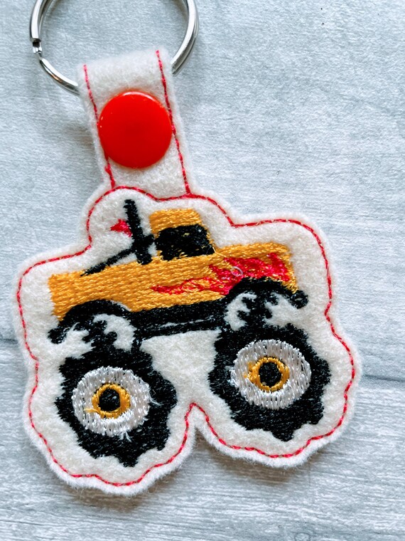 Monster Truck Keychain for Boys Truck Keyring Fun Childrens | Etsy