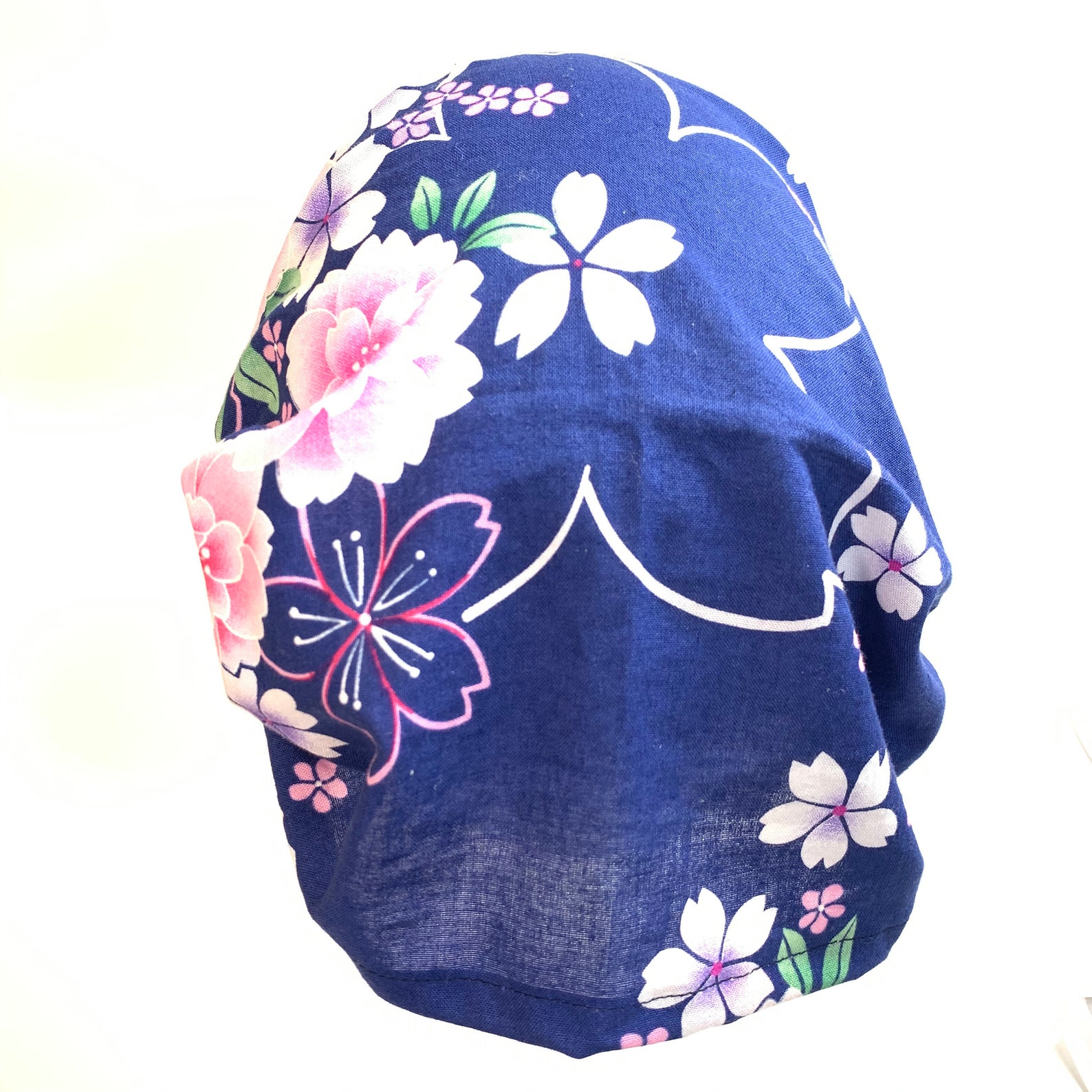 Japanese Yukata Facial Mask and Head Scarf Set , Kawaii Head Turban ...