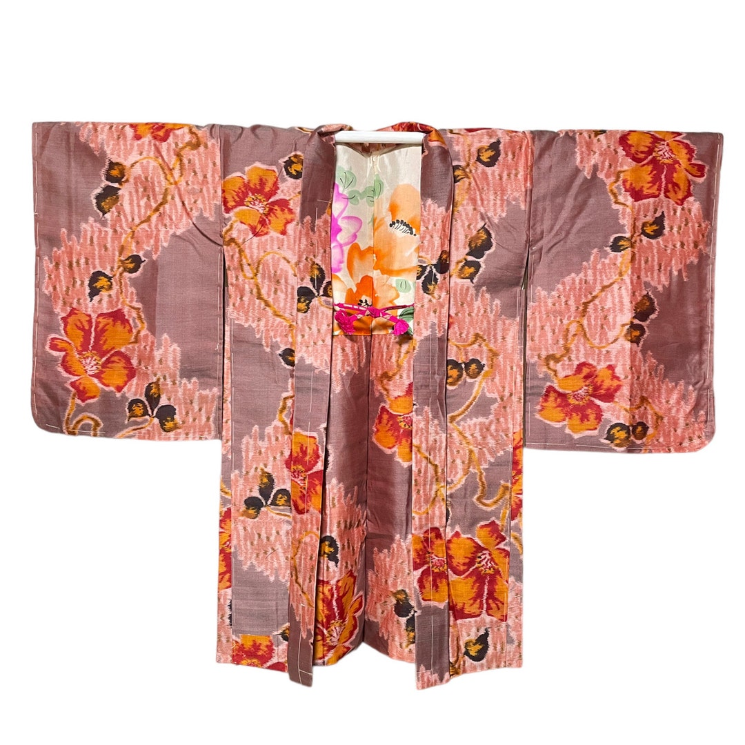 Long Haori, Silk Meisen Haori, Japanese Haori, Haori Long Jacket,unused ...
