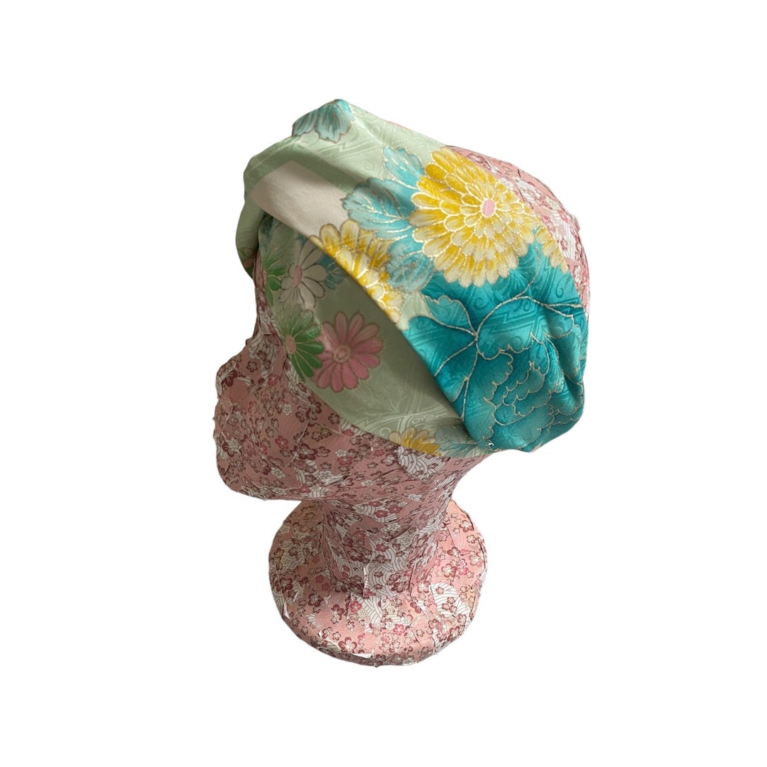 Kinujapan-kimono Turban, Japanese Headband, Silk Turbans, Kimono Hair ...