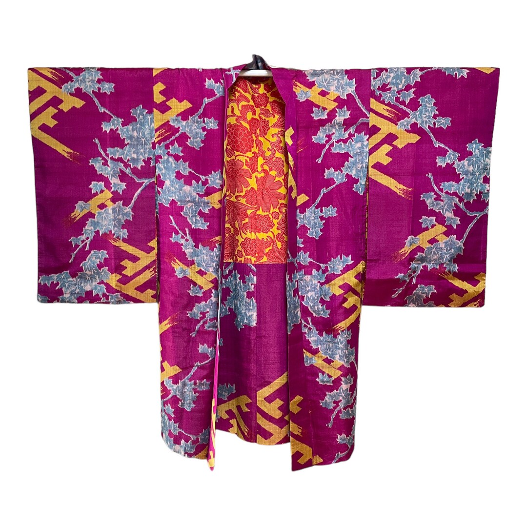 Long Haori Silk Meisen Haori Japanese Haori Haori Long - Etsy 日本