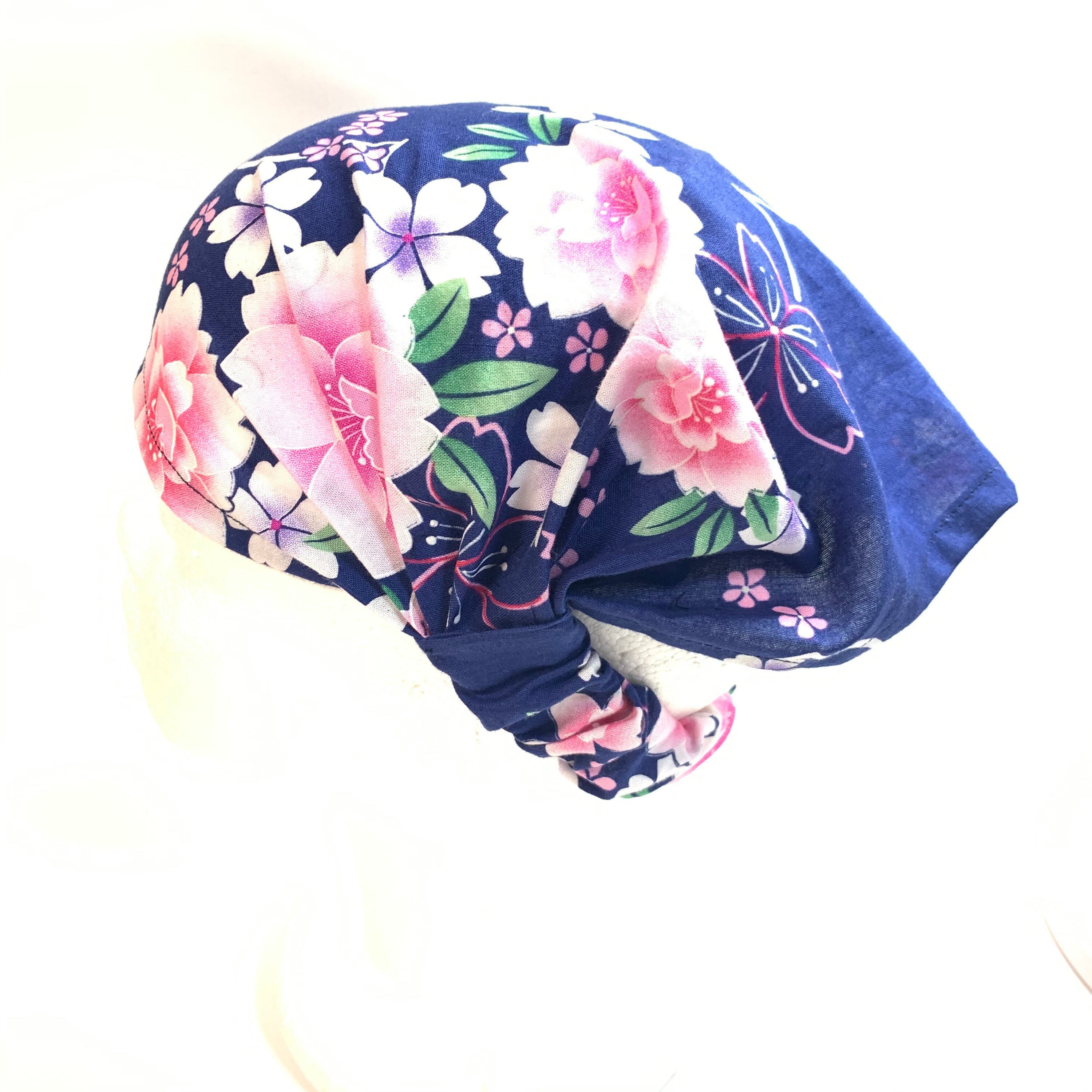 Japanese Yukata Facial Mask and Head Scarf Set , Kawaii Head Turban ...