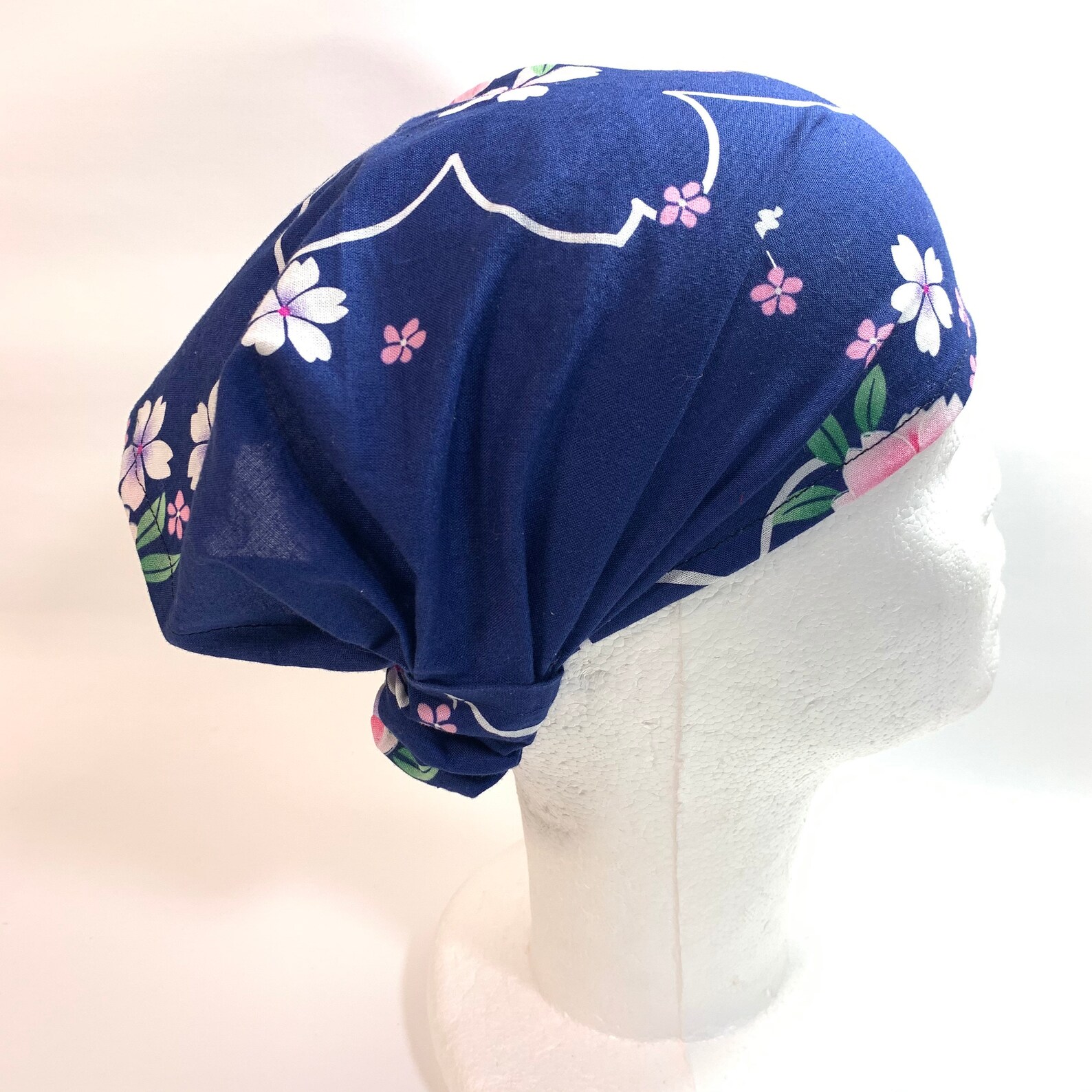 Japanese Yukata Facial Mask and Head Scarf Set , Kawaii Head Turban ...