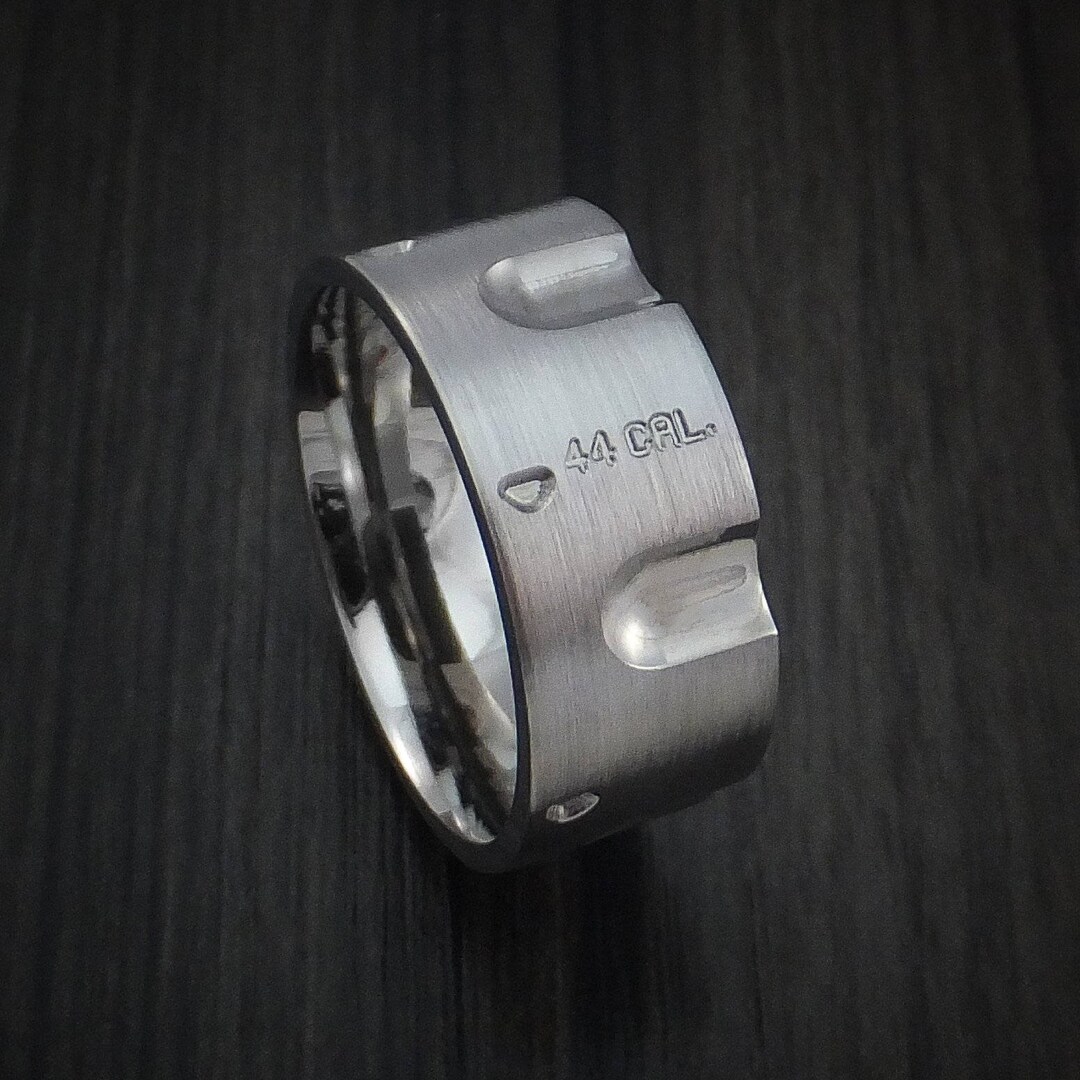 Titanium Revolver Ring .44 Caliber Custom Made Band - Etsy