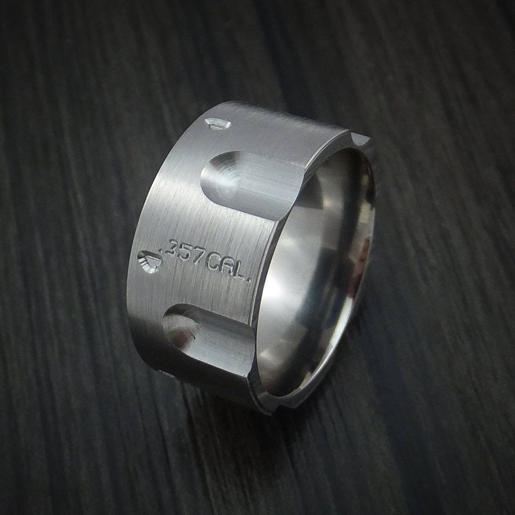 Titanium Revolver Ring .357 Caliber Custom Made Band | Etsy