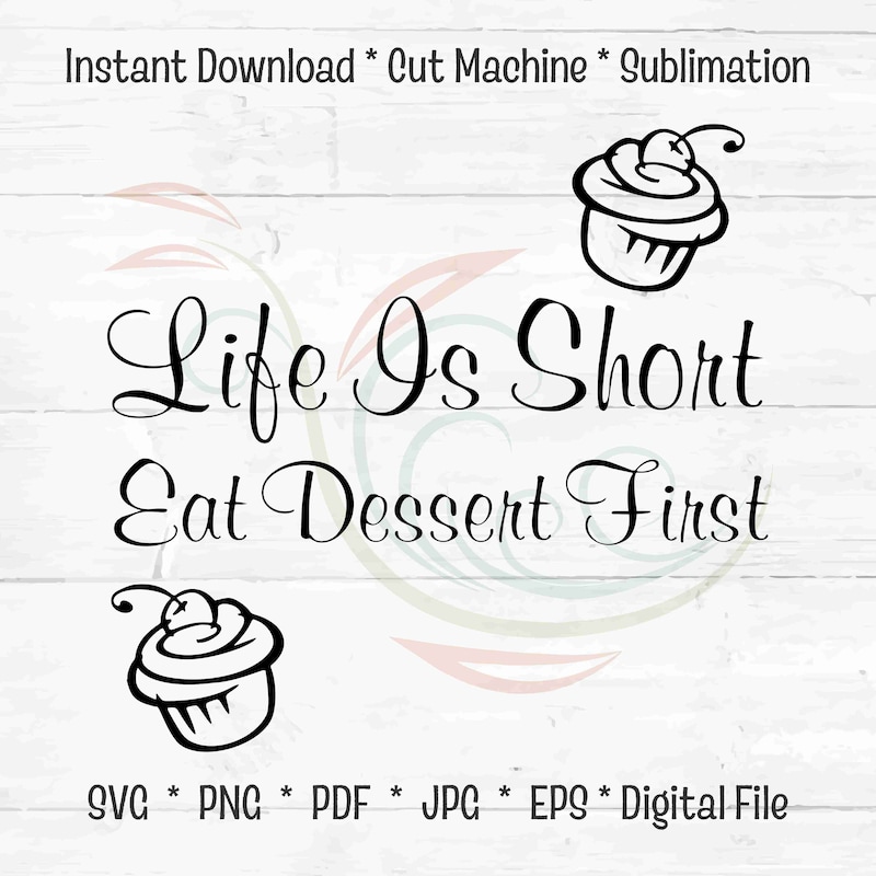 Eat Dessert First - Etsy