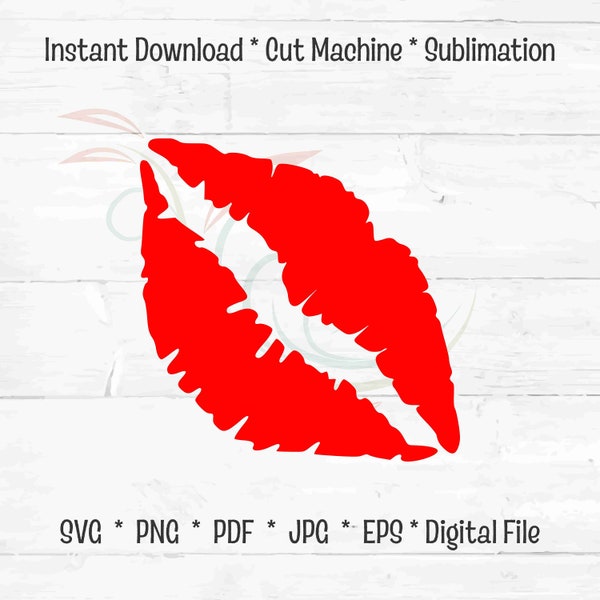 Kissy Face Svg - Etsy