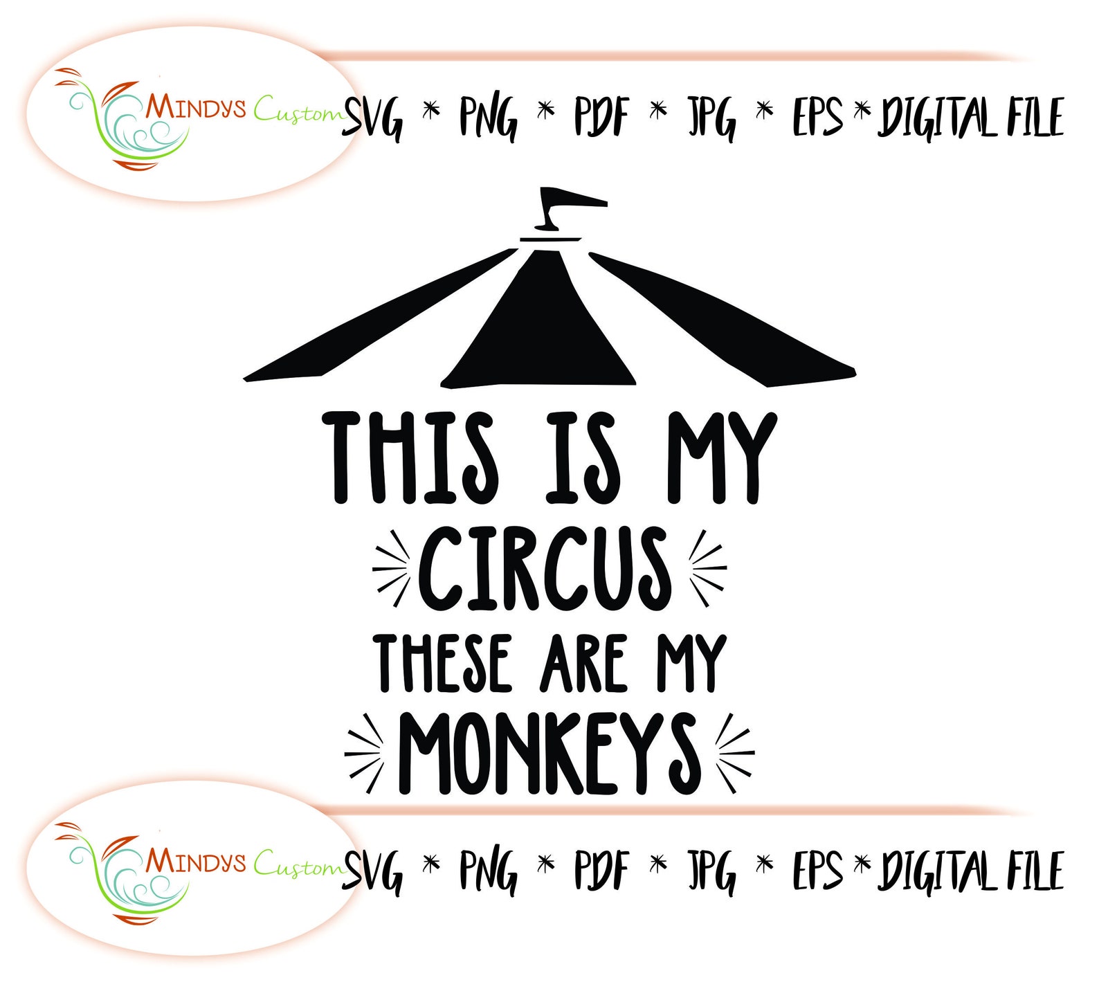 This is My Circus These Are My Monkeys SVG Cut File Monkeys - Etsy