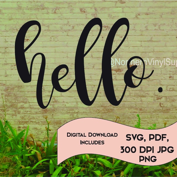 Hello Svg - Etsy Canada