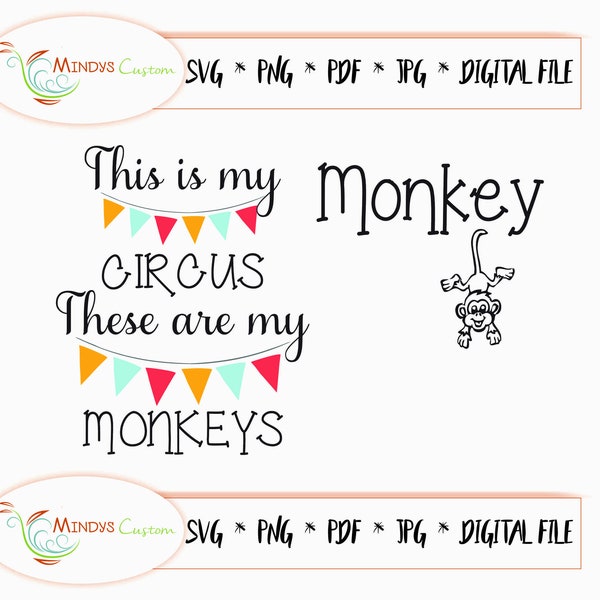 This is My Circus and These Are My Monkeys Svg - Etsy