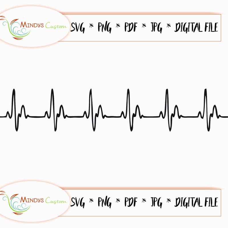 Heart Beat Svg - Etsy
