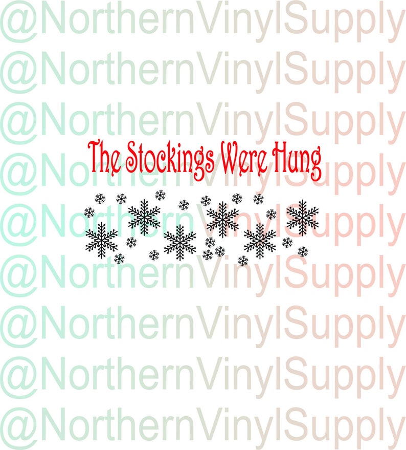 The Stockings Were Hung SVG Printable the Stockings Were Hung Sign ...