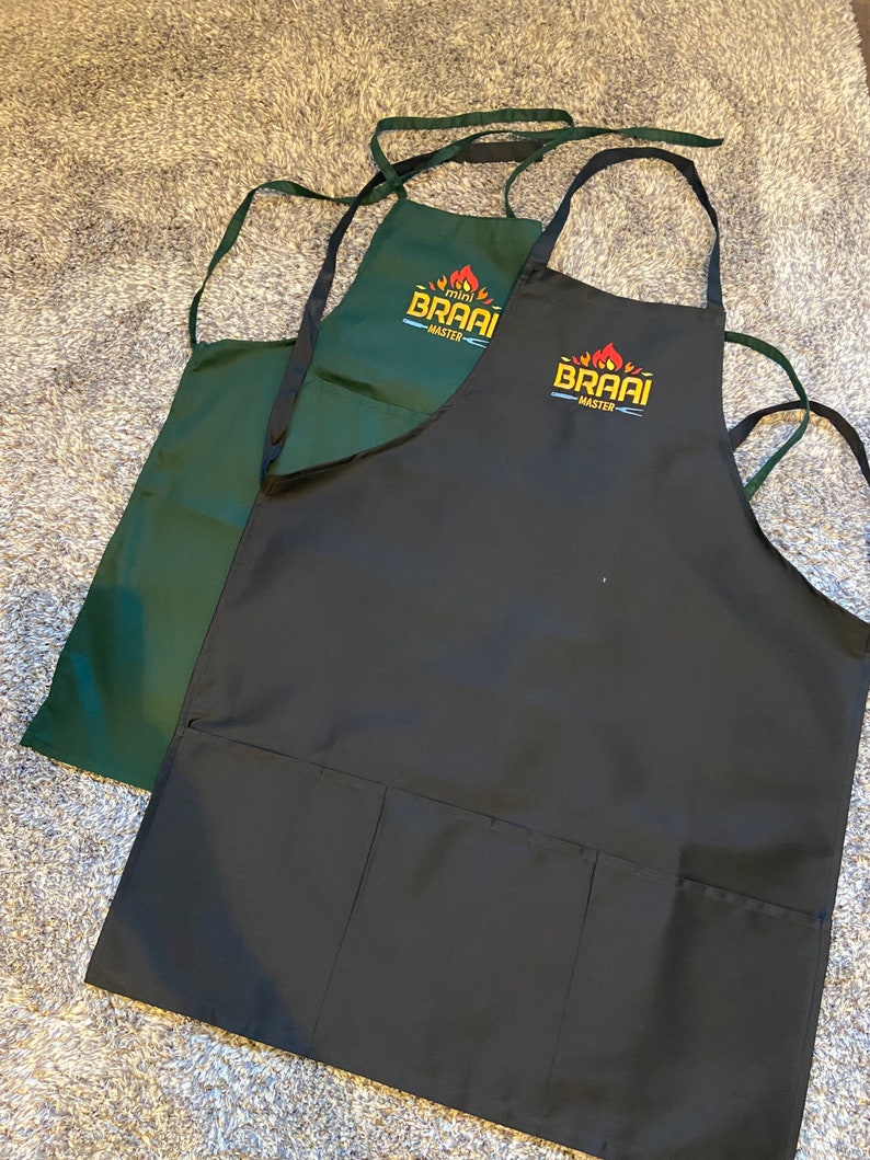 Braai Master and Mini Braai Master Apron Set . BBQ Aprons. South ...