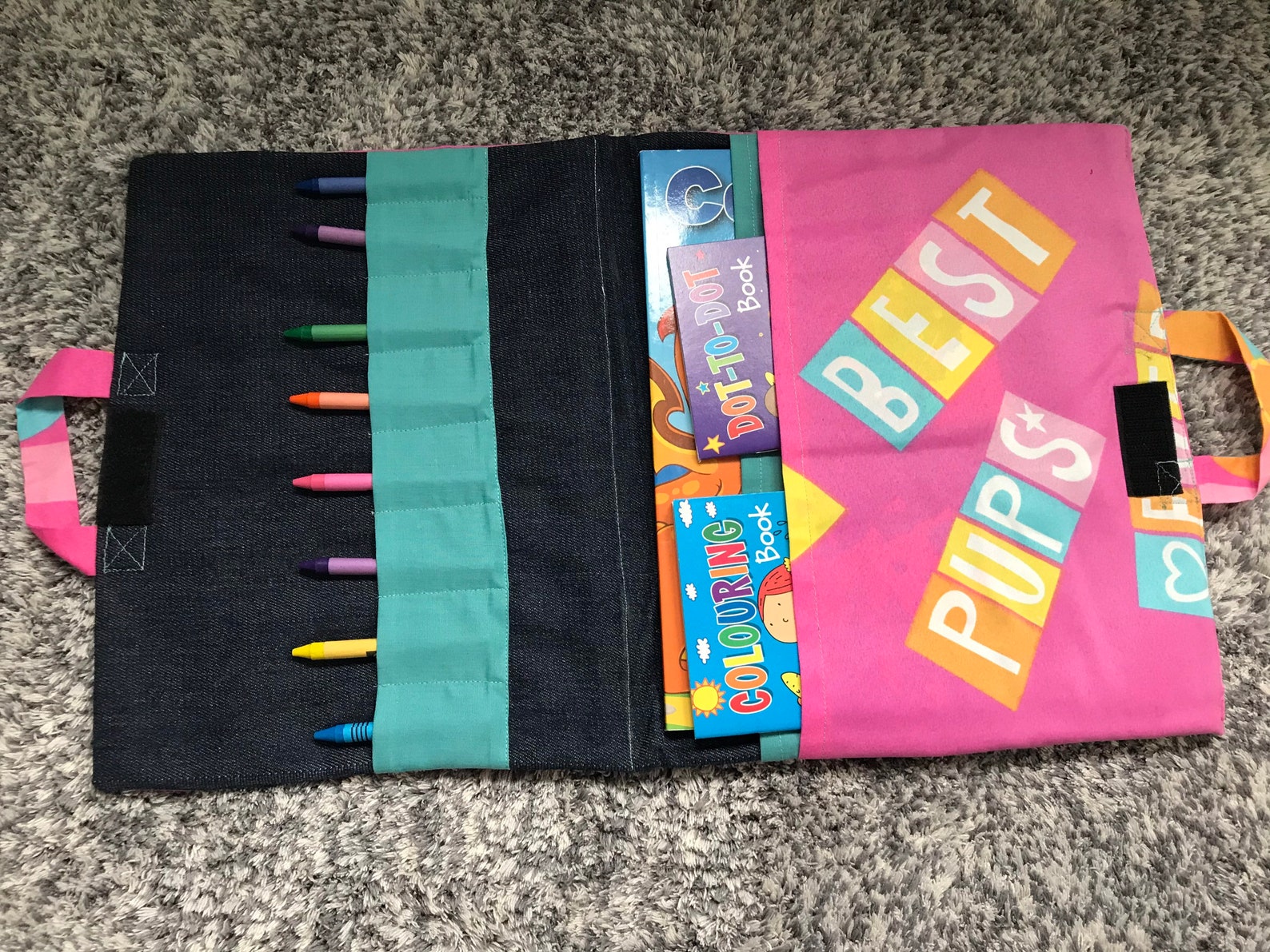 Kids Activity Folder Arts Portfolio Bag. Gift Idea. Arts Bag. - Etsy ...