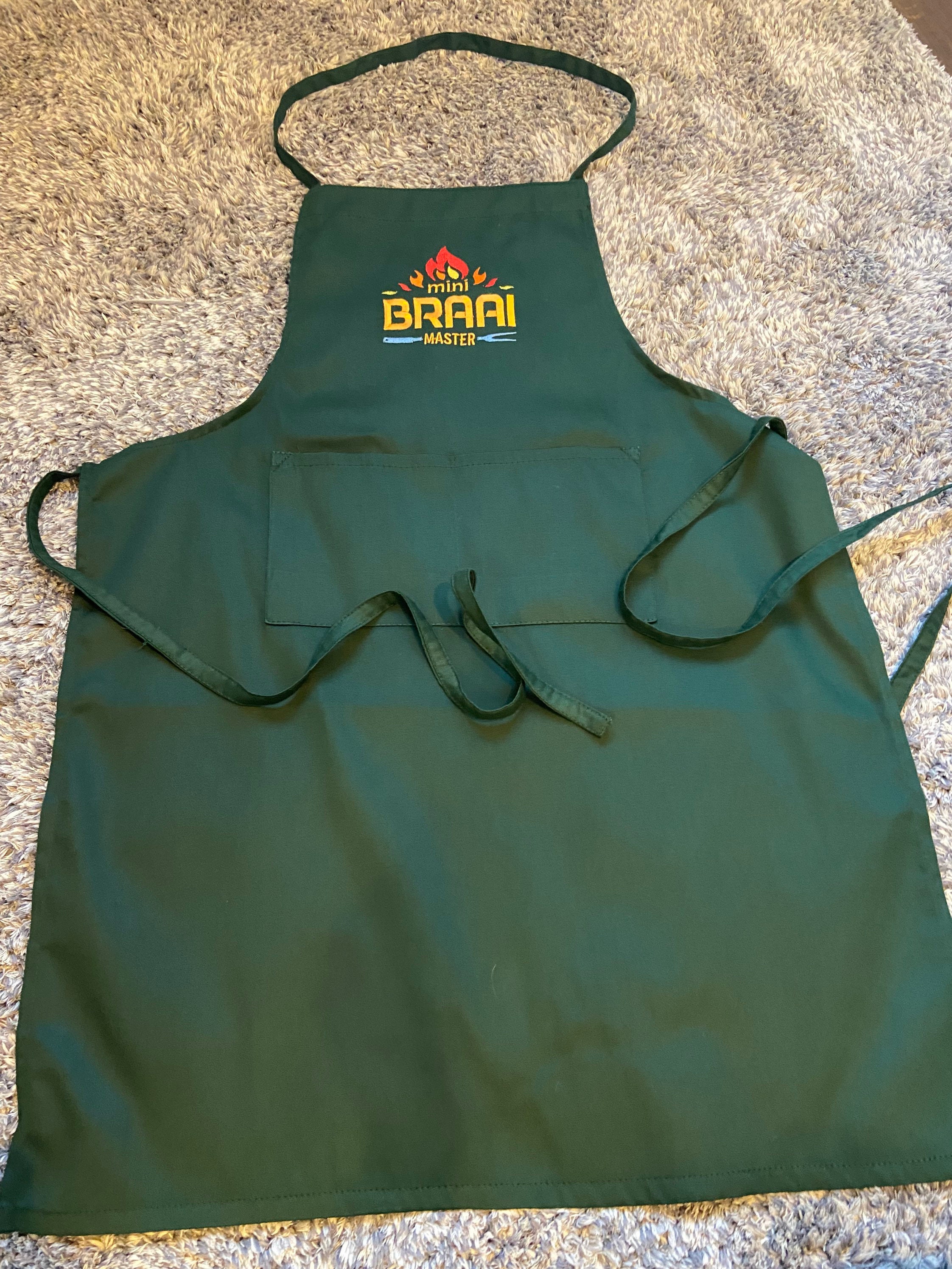 Braai Master and Mini Braai Master Apron Set . BBQ Aprons. South ...
