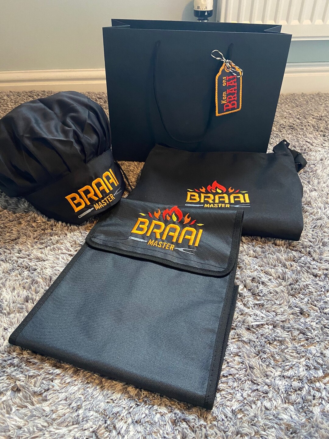 Braai Master Tool Bag, Apron and Chef Hat. Braai Gift. South Africa. - Etsy