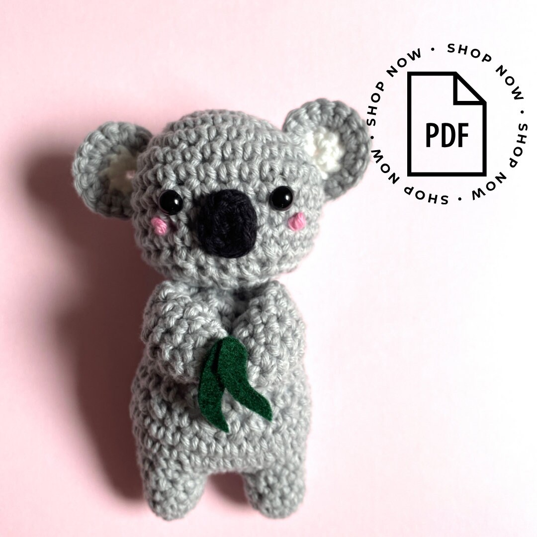 Koala PDF Pattern - Make Your Own Cute Australian Koala Amigurumi Plush ...