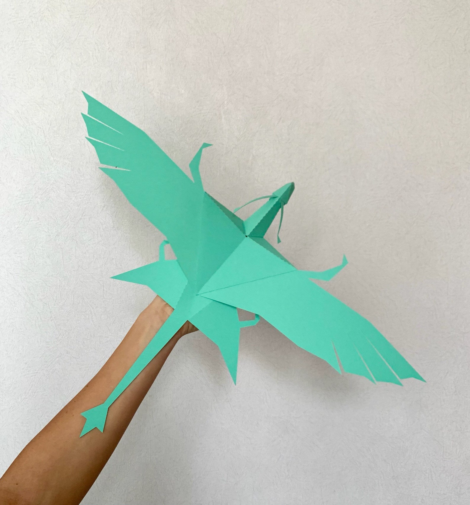 Alien Dragon Make Your Own 3D Paper Mobile Wall Art Dragon - Etsy