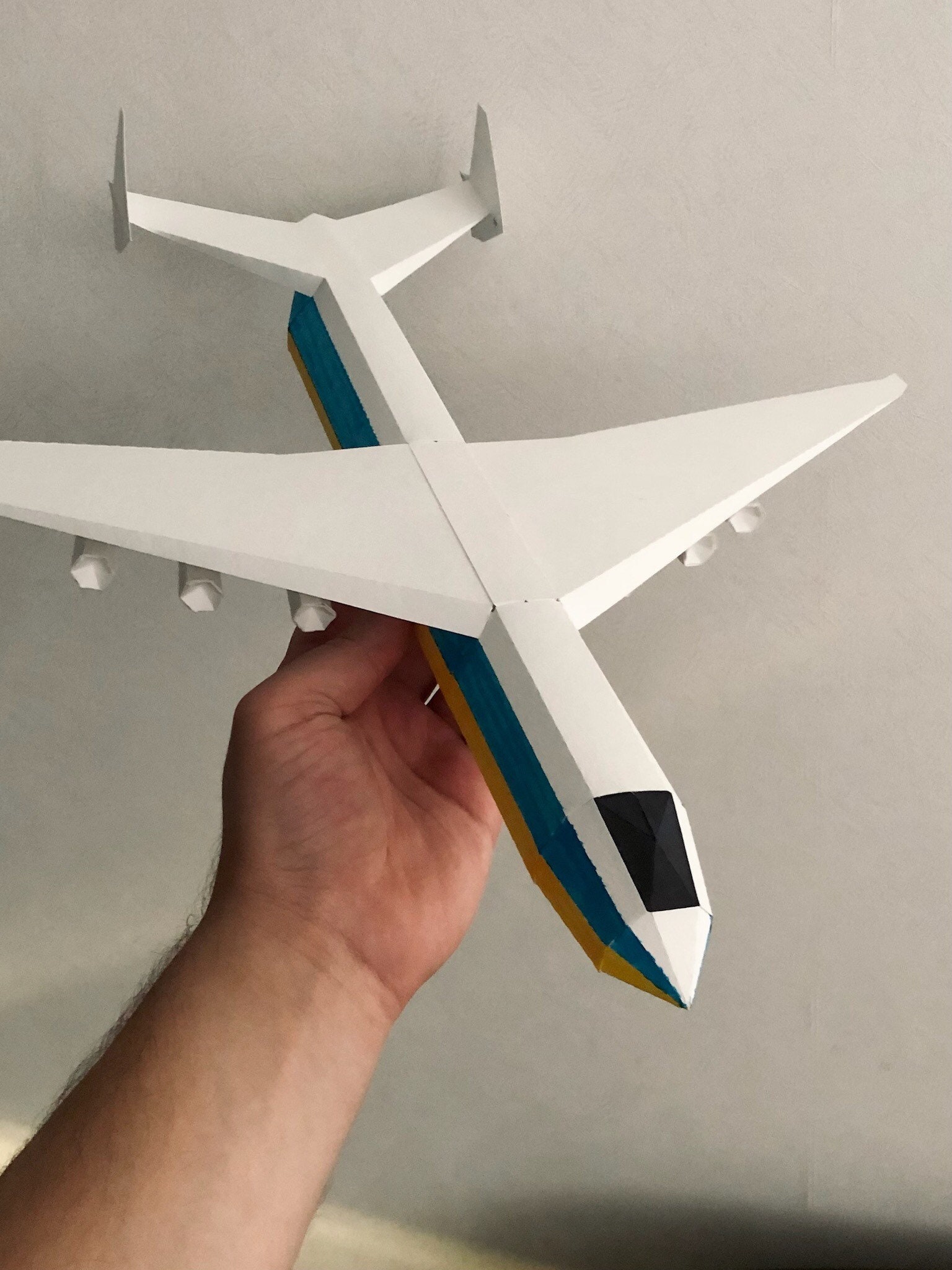 An-225 Mriya Papercraft Model: Low Poly Paper Plane (PDF Template) - Etsy