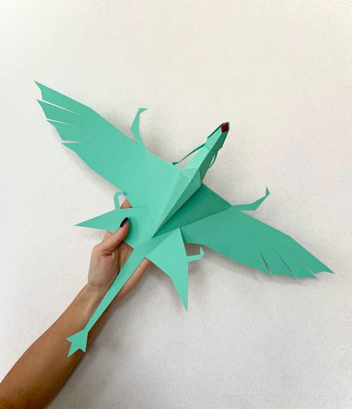 Alien Dragon Make Your Own 3D Paper Mobile Wall Art Dragon - Etsy