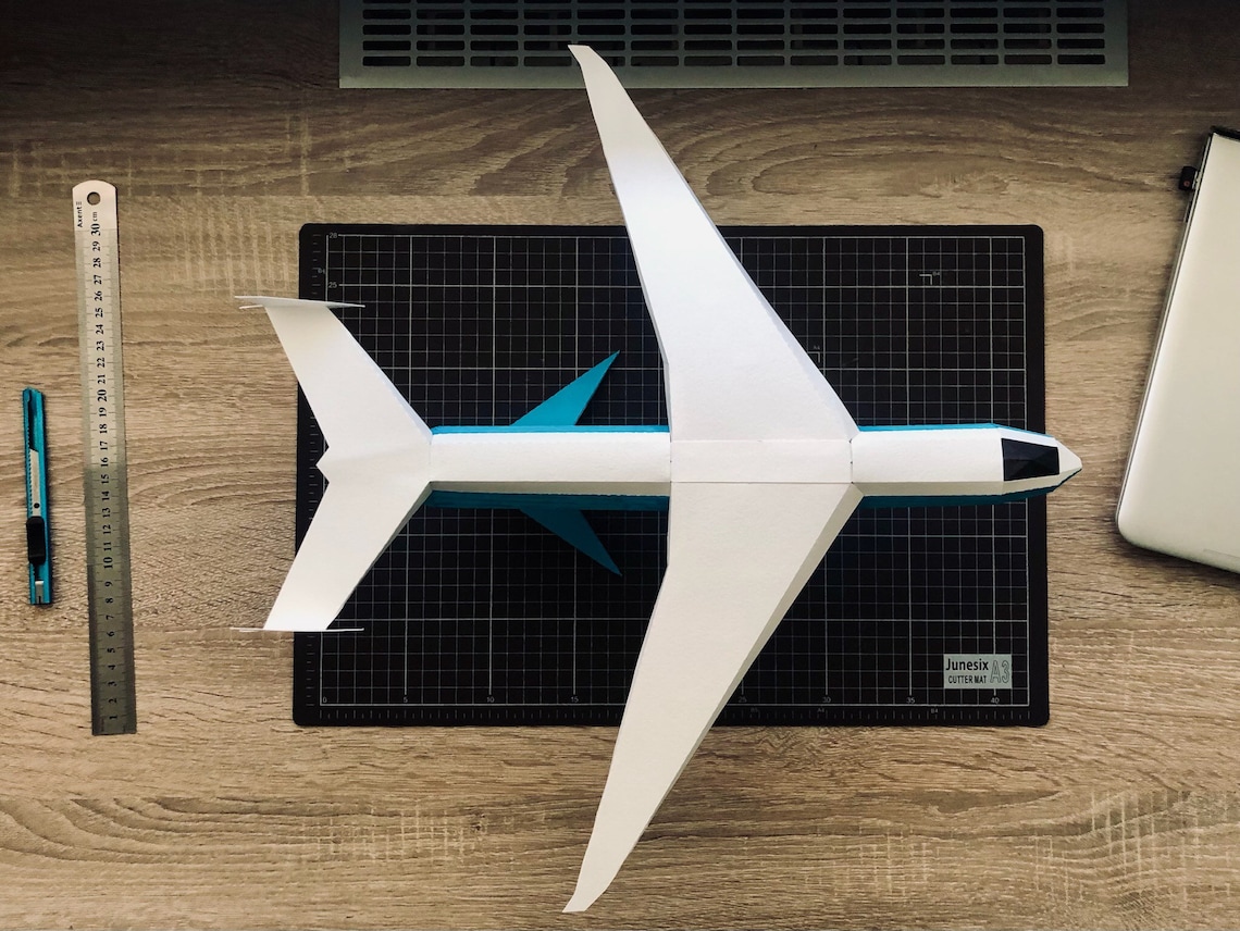 An-225 Mriya Papercraft Model: Low Poly Paper Plane (PDF Template) - Etsy