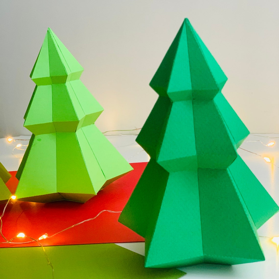 Christmas Tree Make Your Own Low Poly Decoration Christmas - Etsy