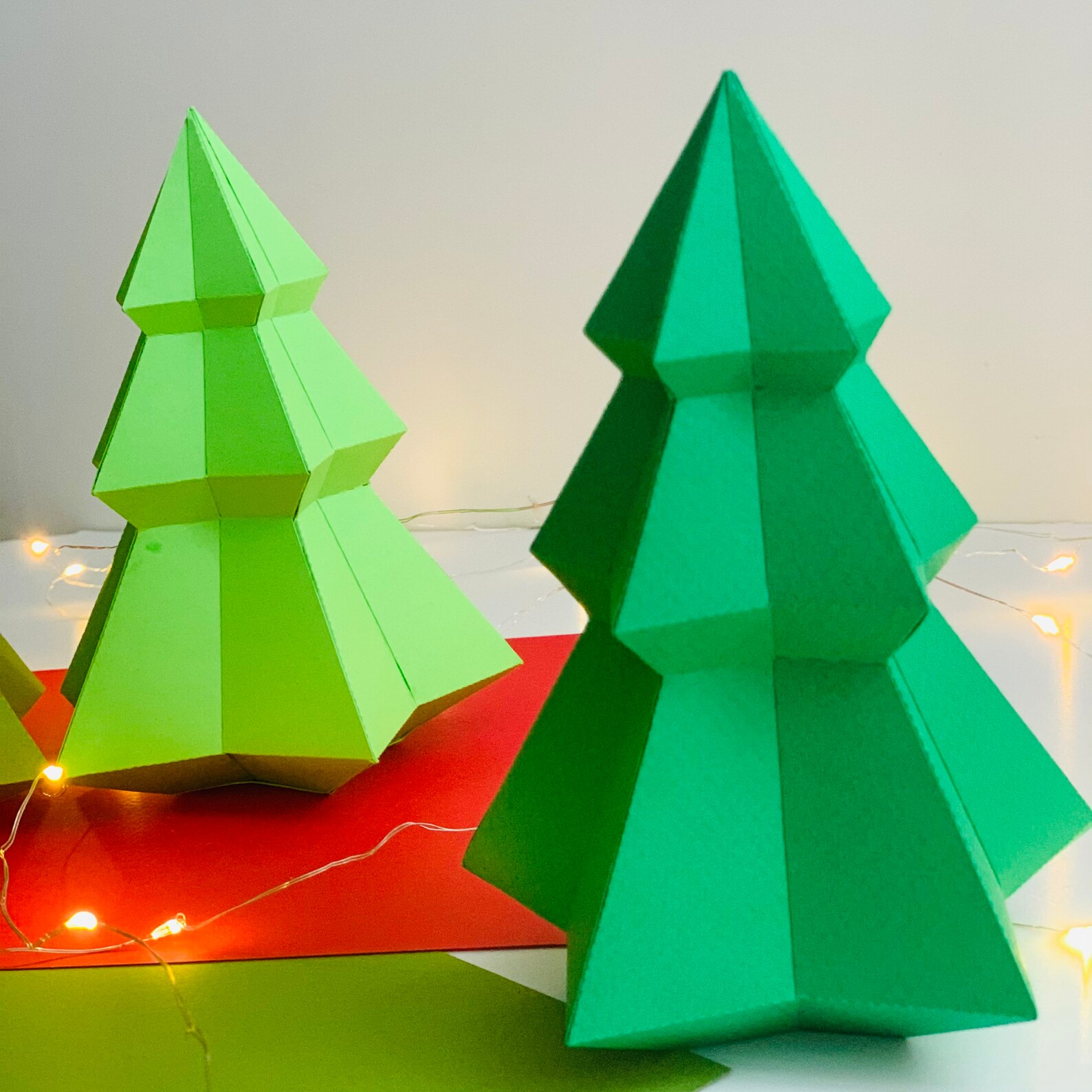 Christmas Tree Make Your Own Low Poly Decoration Christmas | Etsy