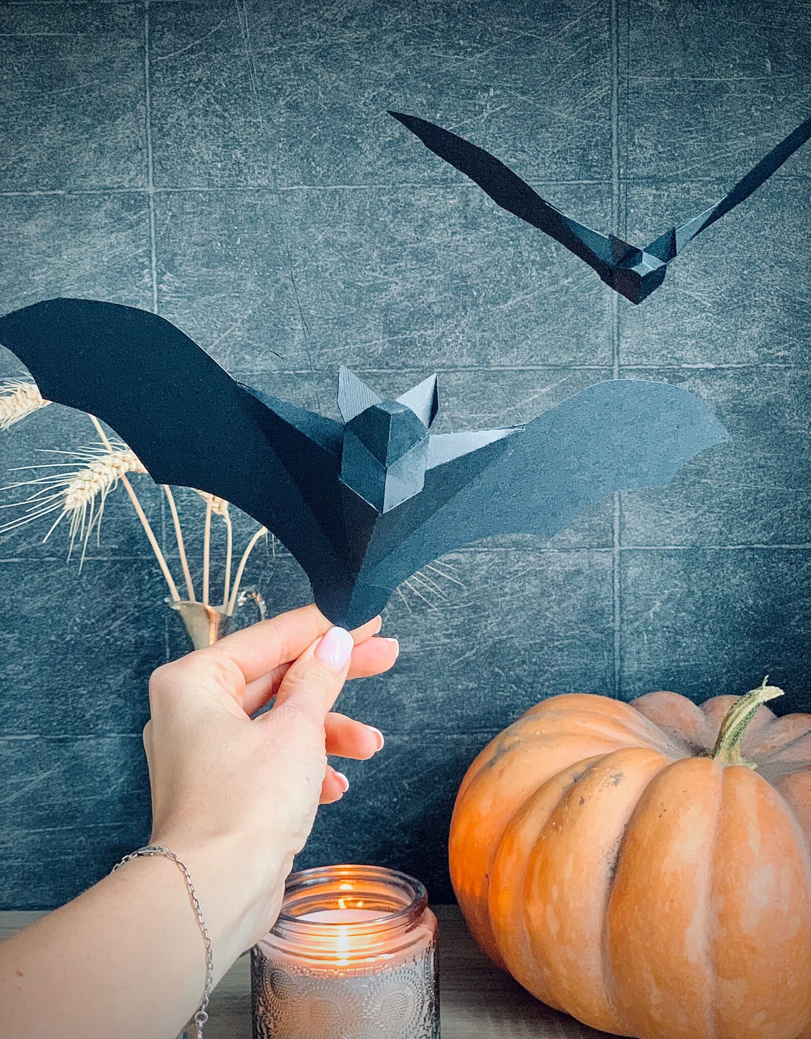 Bat PDF Papercraft Template Halloween Decor DXF and SVG - Etsy