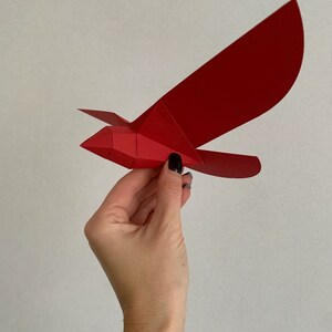 Simple Bird - Make Your Own Low Poly Bird on Fly, Geometric Bird, Paper ...