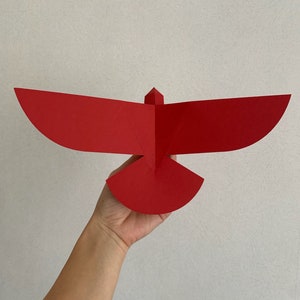 Simple Bird - Make Your Own Low Poly Bird on Fly, Geometric Bird, Paper ...