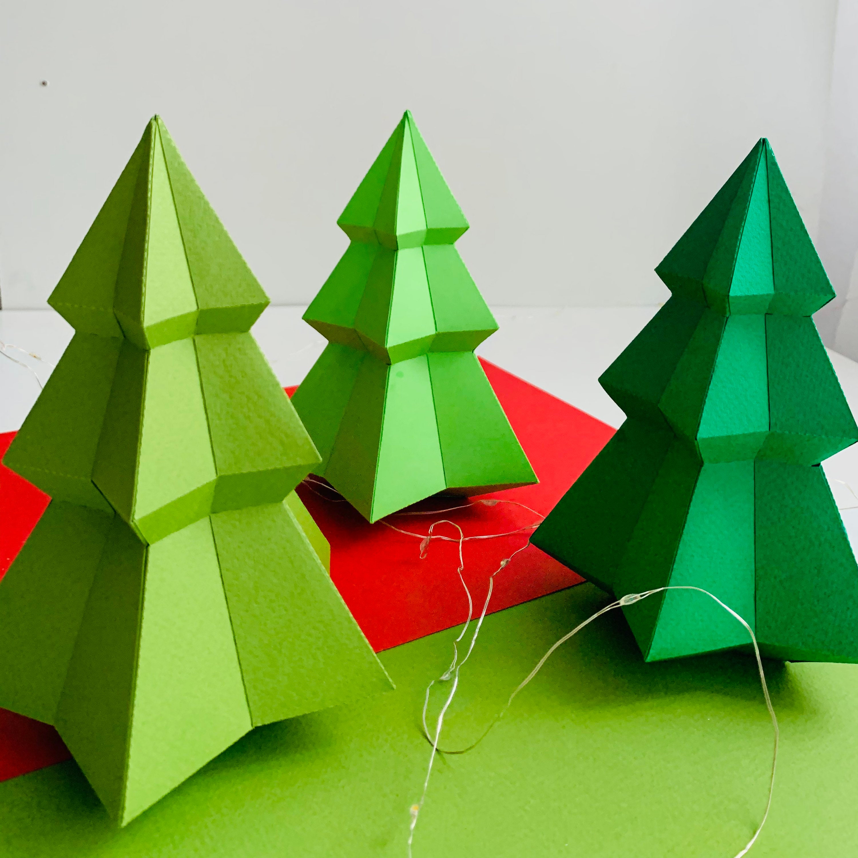Christmas Tree Make Your Own Low Poly Decoration Christmas | Etsy