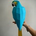 Macaw (blue-and-yellow) - Low Poly, Papercraft Sculpture, Digital ...