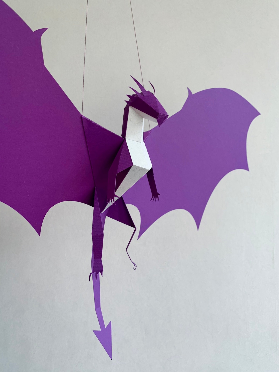 Dragon - Make Your Own 3D Paper Mobile, Wall Art, Dragon Party ...