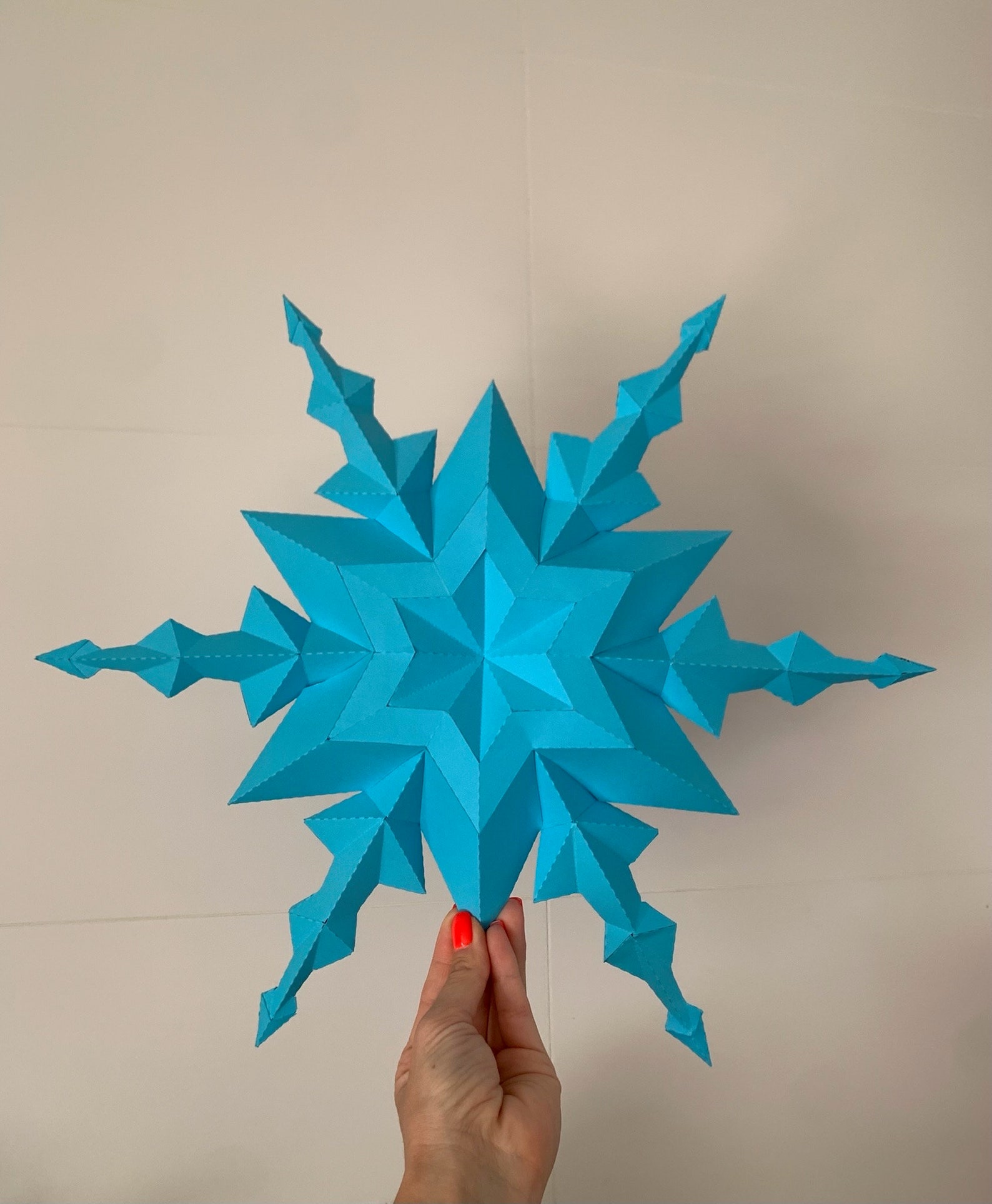 Snowflake - Make Your Own Papercraft Decoration, Christmas Origami, 3D ...