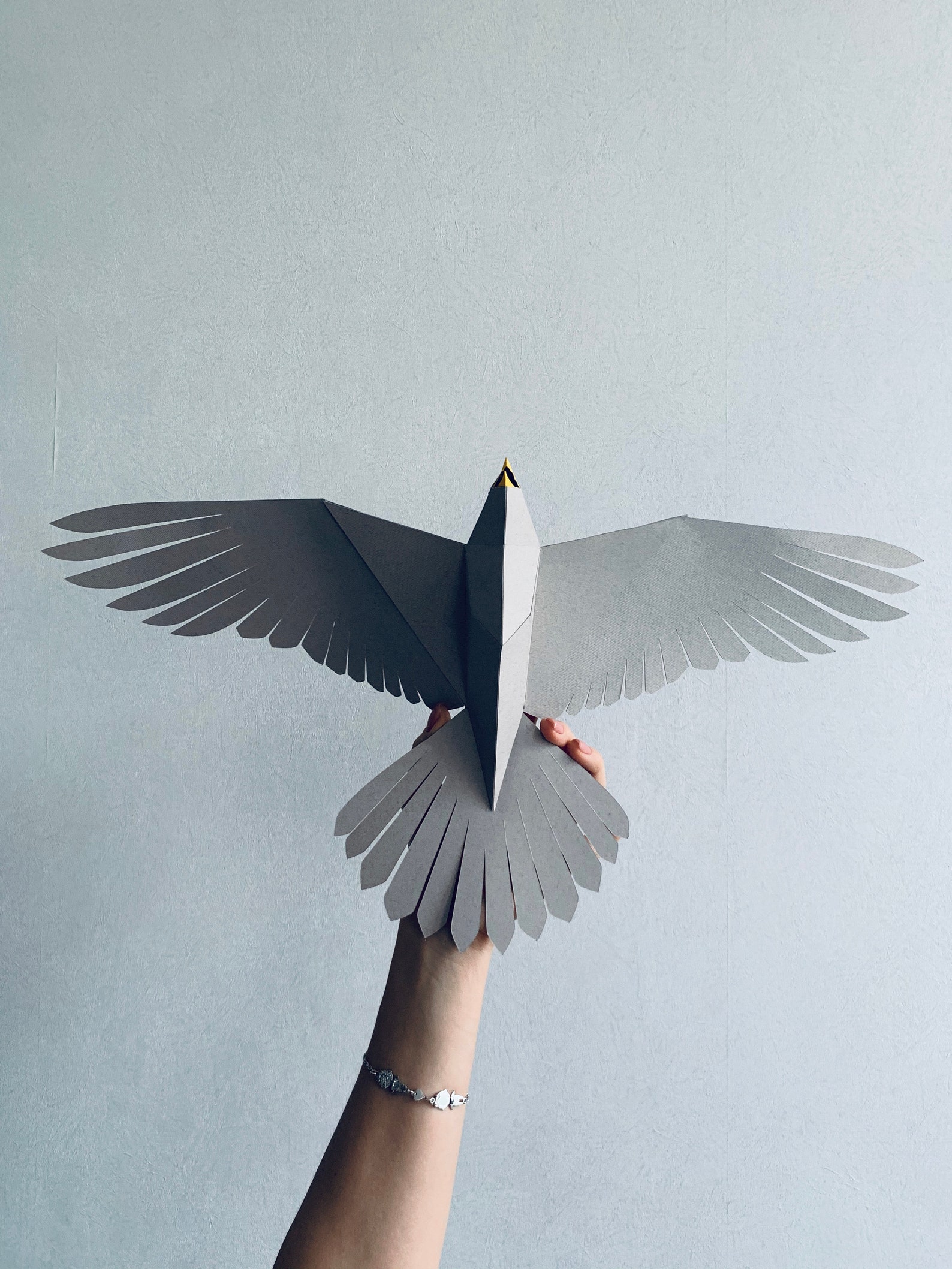 DIY Low Poly Hawk Paper Sculpture – Geometric Bird Model (PDF) - Etsy ...