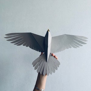 DIY Low Poly Hawk Paper Sculpture – Geometric Bird Model (PDF) - Etsy