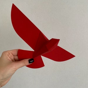 Simple Bird - Make Your Own Low Poly Bird on Fly, Geometric Bird, Paper ...