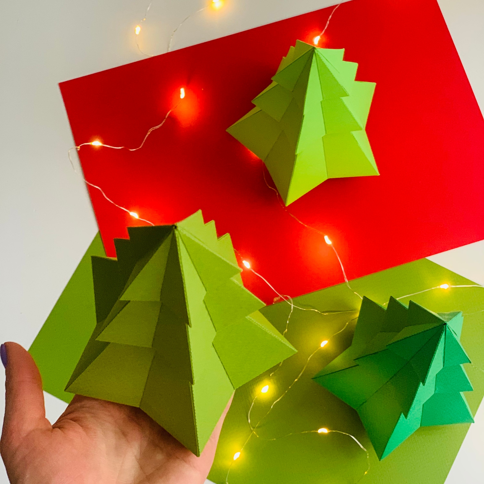 Christmas Tree Make Your Own Low Poly Decoration Christmas - Etsy