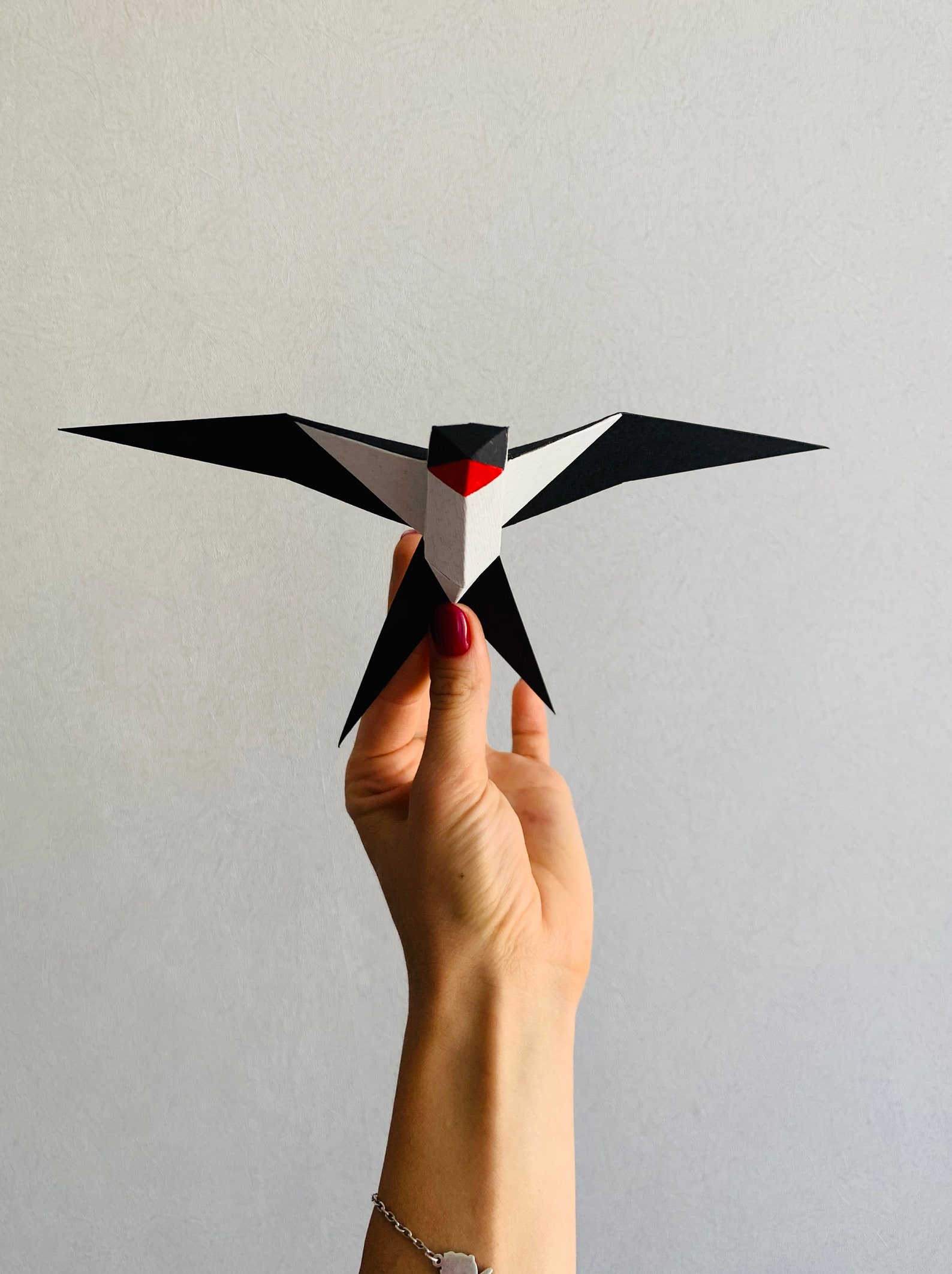 DIY Low Poly Swallow Papercraft – 3D Bird Sculpture (PDF Pattern) - Etsy
