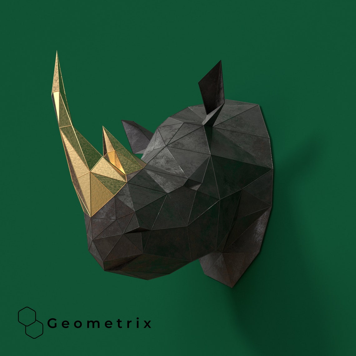 Rhino Papercraft 3D Paper Craft Rhino Sculpture DIY 3D | Etsy