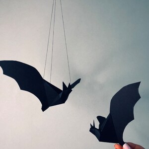 Bat- PDF Papercraft Template, Halloween Decor, DXF and SVG Files for ...