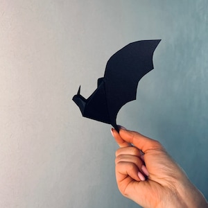 Bat- PDF Papercraft Template, Halloween Decor, DXF and SVG Files for ...
