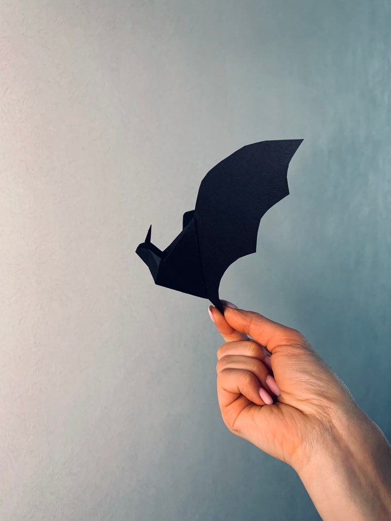 Bat PDF Papercraft Template Halloween Decor DXF and SVG - Etsy