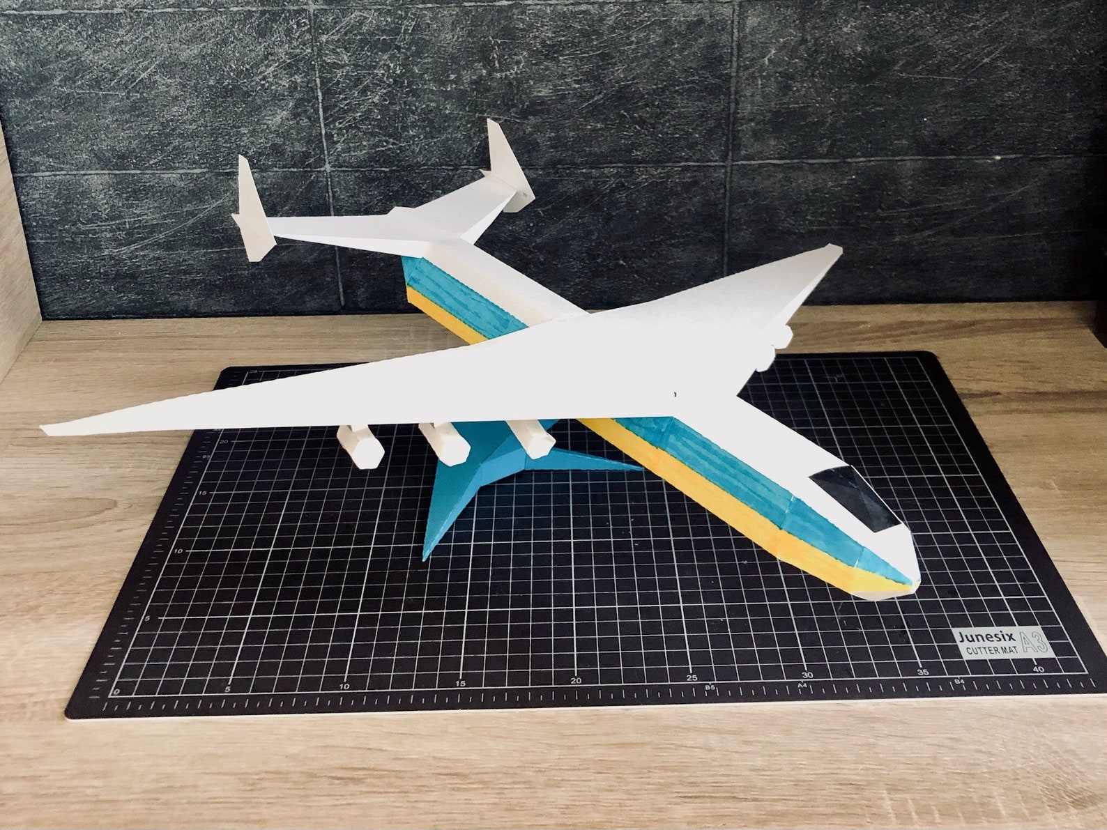 An 225 Mriya Papercraft Model Low Poly Paper Plane Pdf Template Etsy