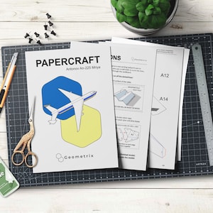 An-225 Mriya Papercraft Model: Low Poly Paper Plane (PDF Template) - Etsy