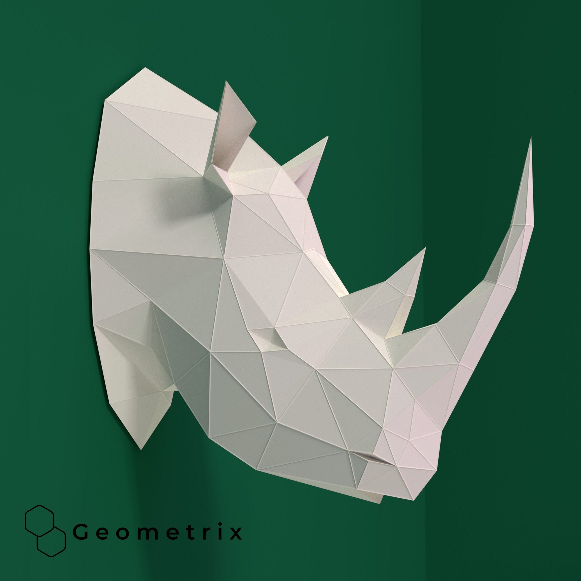 Rhino Papercraft 3D Paper Craft Rhino Sculpture DIY 3D | Etsy